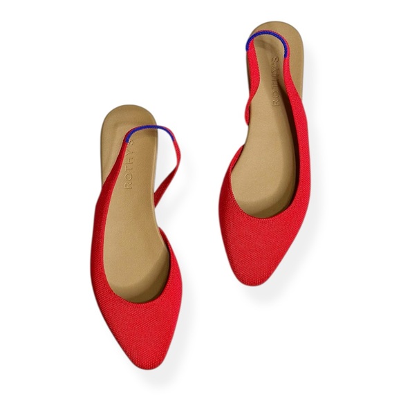 Rothy's | Shoes | New Rothys The Almond Slingback Lollipop Red Us ...